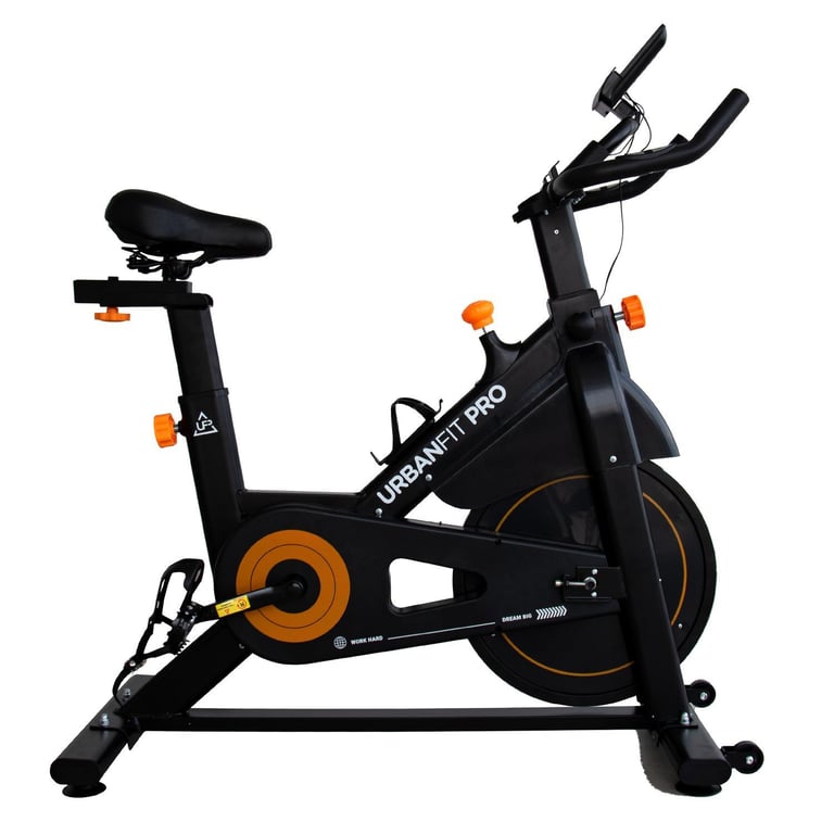 Bicicleta Estática Spinning Pro Gym 15kg Monitor - Negro- URBANFIT PRO ...