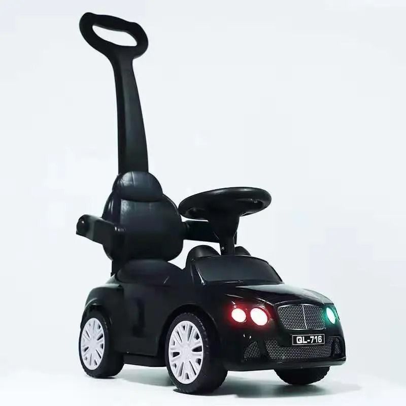 Carro Paseador Montable Musical Con Guia De Nño H-5421 Negro KIDSHOP ...