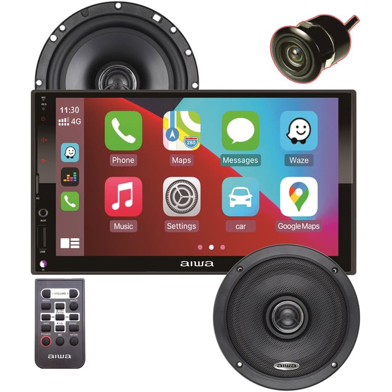 Radio Carro Android Auto Carplay Mirrorlink Parlantes Camara Aiwa AIWA ...