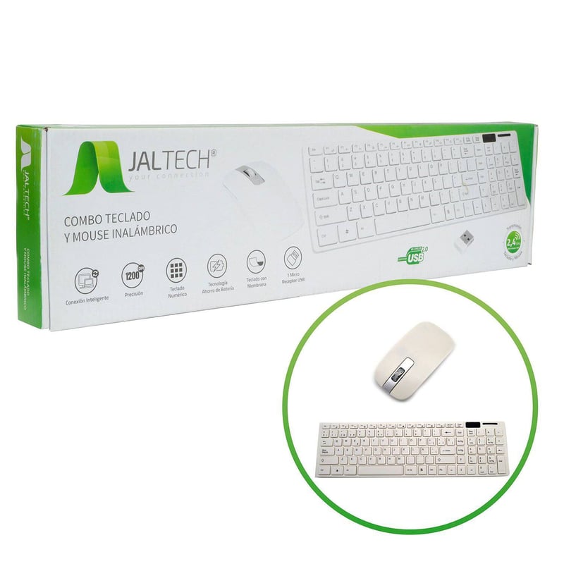 Combo mouse/teclado inalambrico jaltech cod 10306 JALTECH | falabella.com