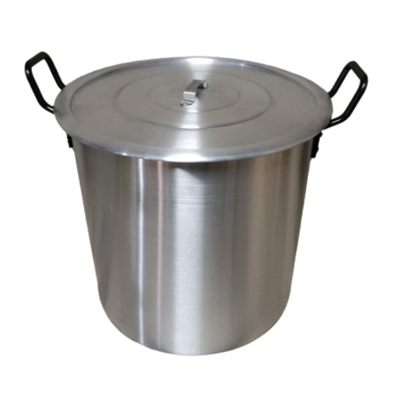 Olla grande tipo caldero de 50 litros en aluminio puro GENERICO ...