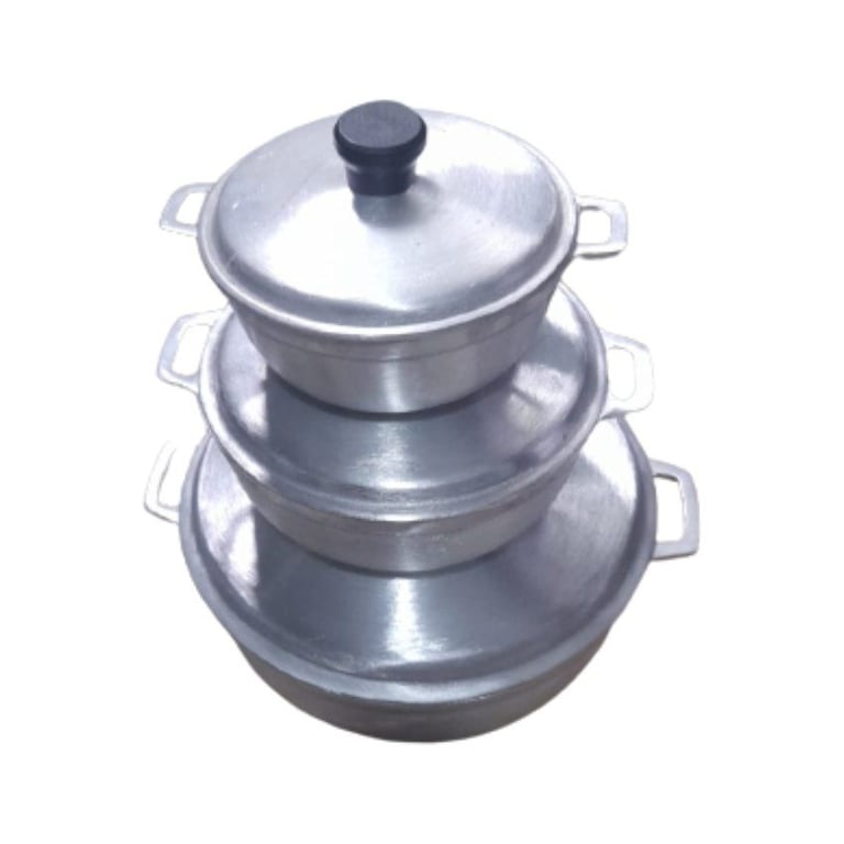 Juego de calderos x 3 unidades en aluminio GENERICO | falabella.com