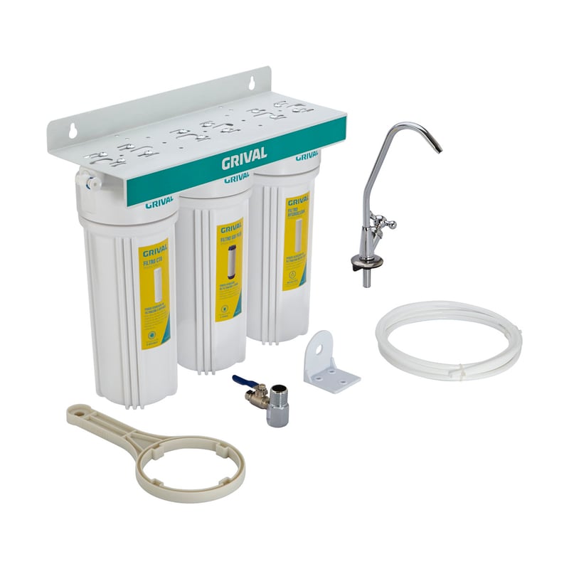 Filtro de Agua Grival de 3 etapas bajo mesón GRIVAL | falabella.com