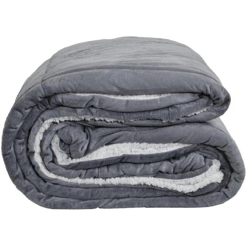 Cobija térmica ovejera sencilla gris DCOR | falabella.com