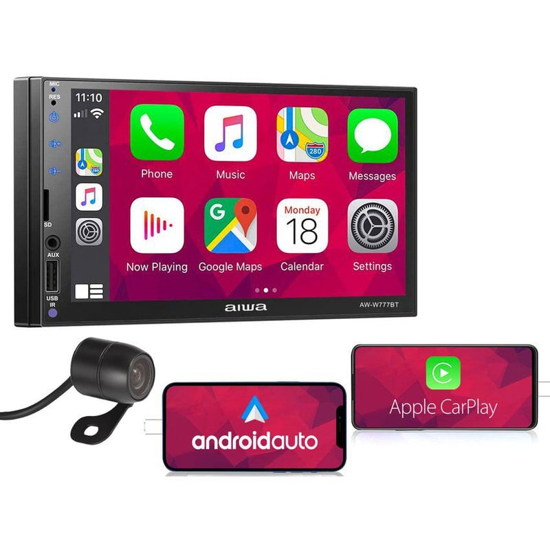 Radio Carro Android Auto Carplay Mirrorlink Bluetooth Camara Aiwa AIWA ...