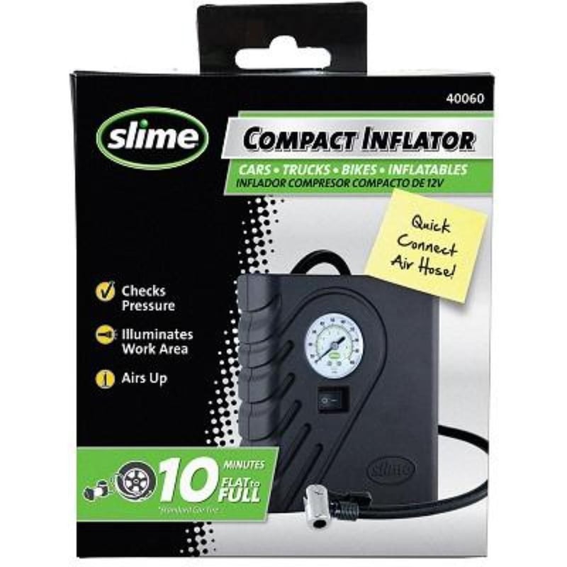 Compresor Aire Llantas Slime Compacto 10 minutos SLIME | falabella.com