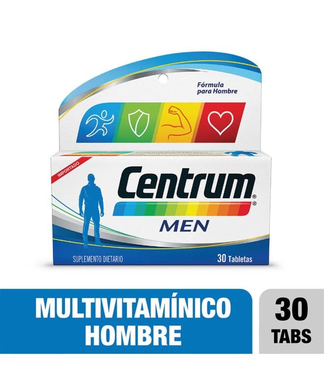 Centrum For Men Hombre Multivitamínico X 30 Tabletas CENTRUM ...