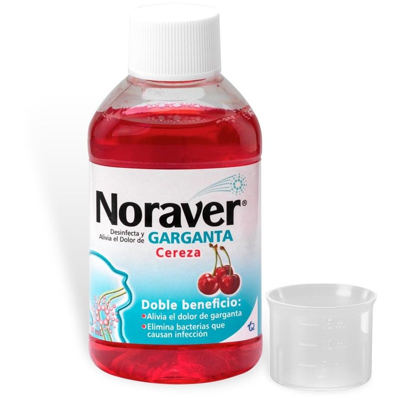 Noraver Garganta Liquido Cereza Frasco x 120 Ml NORAVER | falabella.com