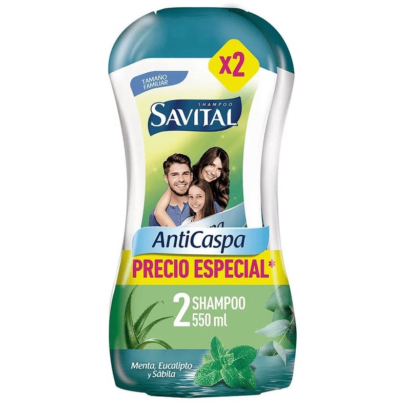 Super Pack Savital Shampoo Anti Caspa 2 X 550 Ml SAVITAL | falabella.com