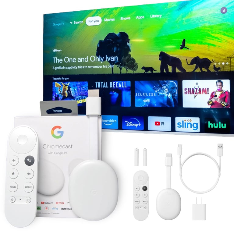 Google Chromecast 4k Última Versión Reproductor Streaming Blanco GOOGLE ...