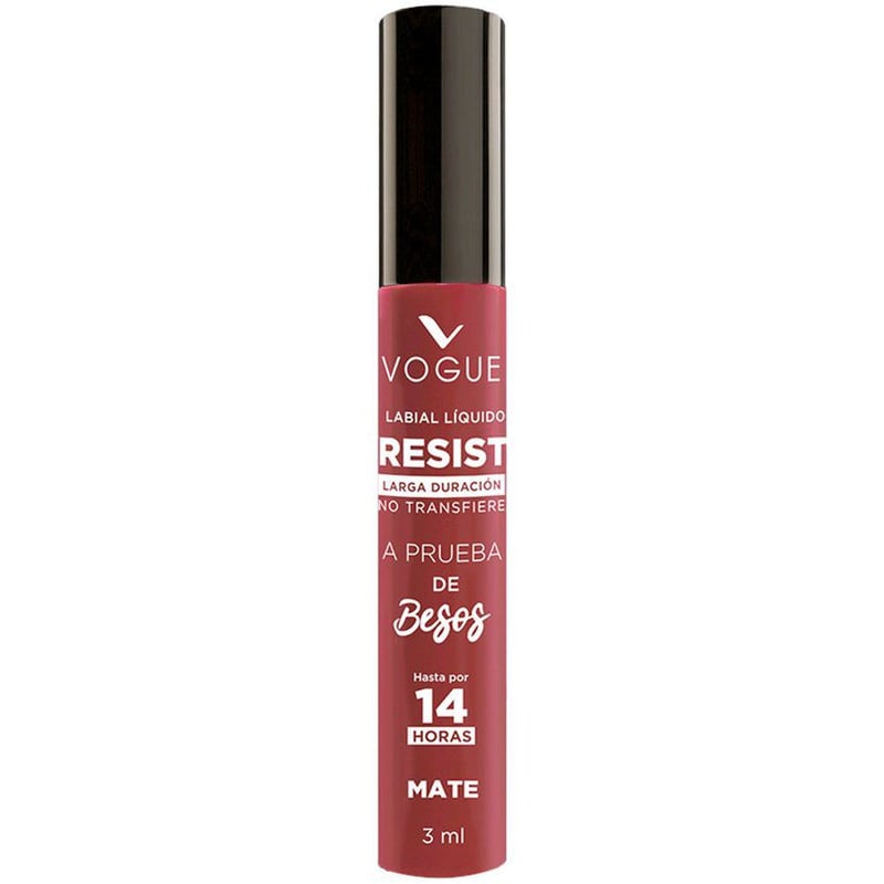 Labial Resist A Prueba De Besos Tono Fabulosa X 3 Ml VOGUE | falabella.com