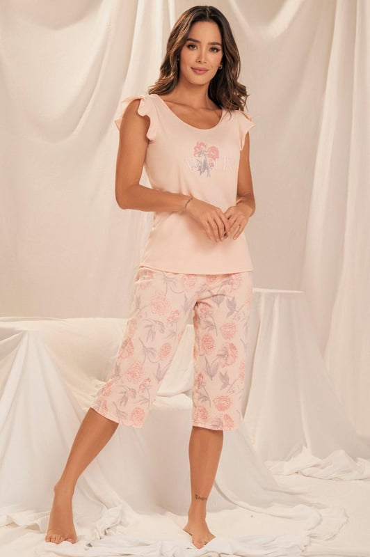 Pijama 11929 Conjunto Capri M-Corta Palo Rosa - Palo rosa PROVOCAME | falabella.com