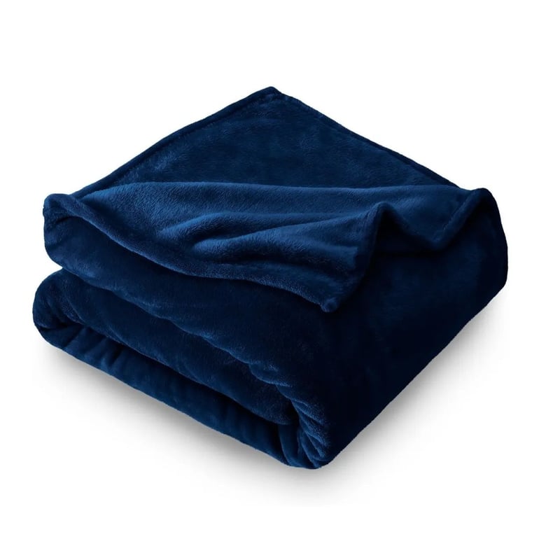 Cobija Manta Frazada Piel Ángel Térmica Doble Unicolor Azul DCOR ...