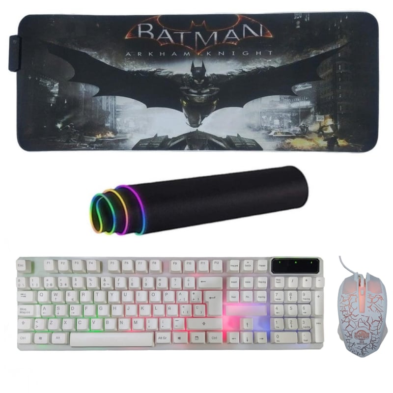 Combo Pad Mouse Rgb 80cm X 30cm Teclado Y Mouse Gamer B G01 GENERICO ...