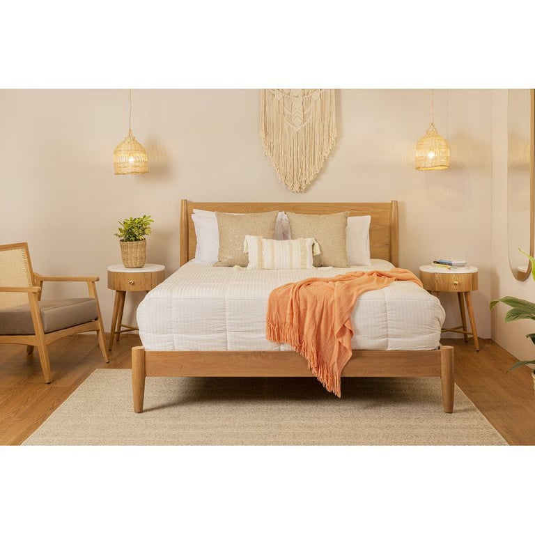 Cama mid century de 1.60 mts x 1.90 mts en madera GENERICO | falabella.com