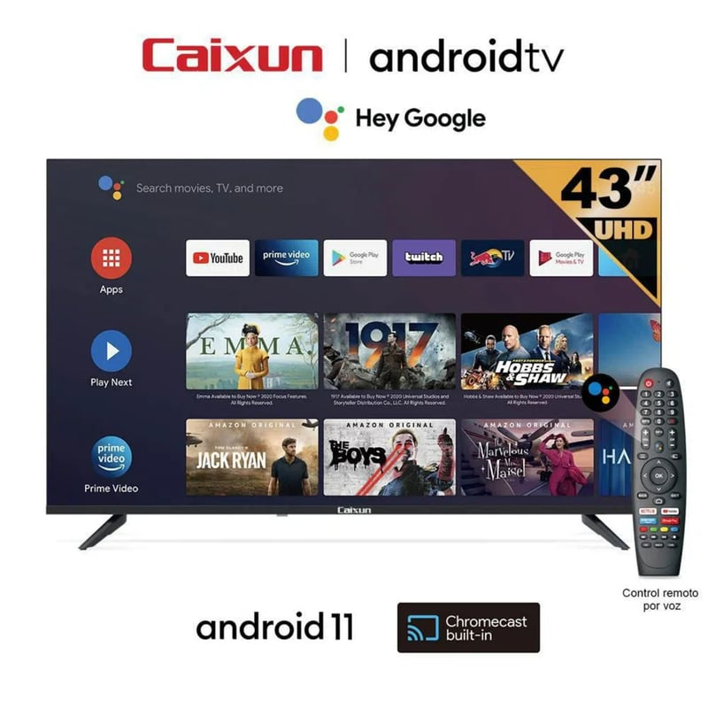 Televisor CAIXUN 43 Pulgadas LED UHD 4K Smart TV C43V1UA CAIXUN ...