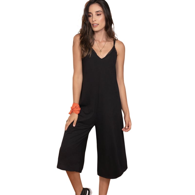 Enterizo Largo Para Mujer Negro Rutta RUTTA | falabella.com