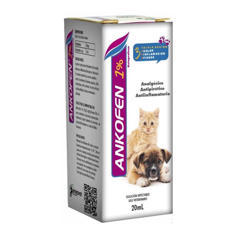 Ankofen 1 Antiinflamatorio Perros Gatos 20Ml Inyectable BOEHRINGER ...