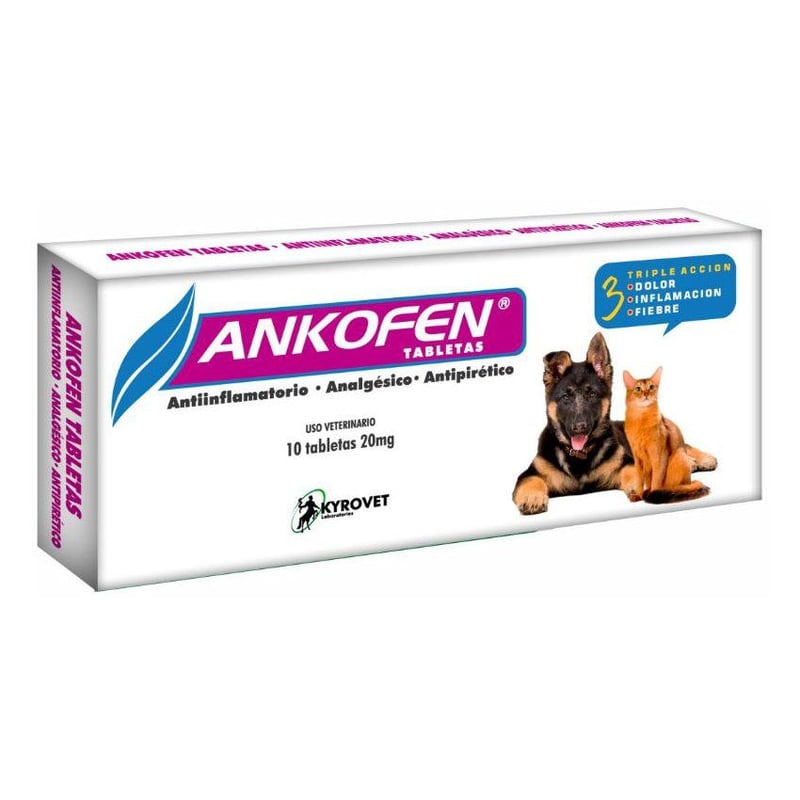 Ankofen Antiinflamatorio Perros Gatos X 10 Tabletas BOEHRINGER ...