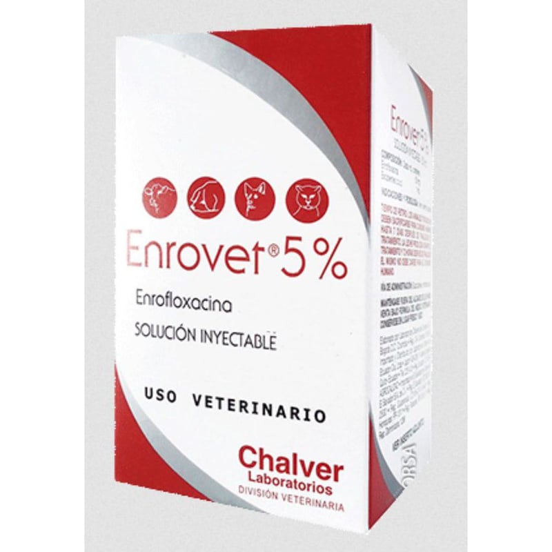 Enrovet 5 Antibiotico Inyectable Perros Gatos 100Ml BOEHRINGER ...