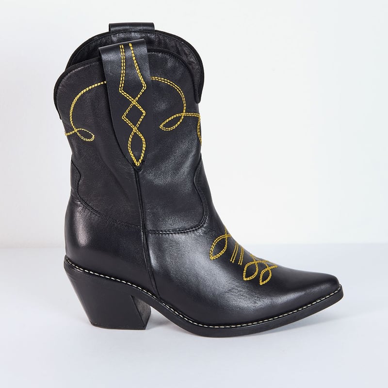 Botas Texanas Cuero Negras ABELA | falabella.com