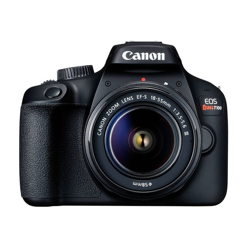 Camara Canon Eos Rebel T100 Kit 18-55mm WiFi 18 MPX CANON | falabella.com