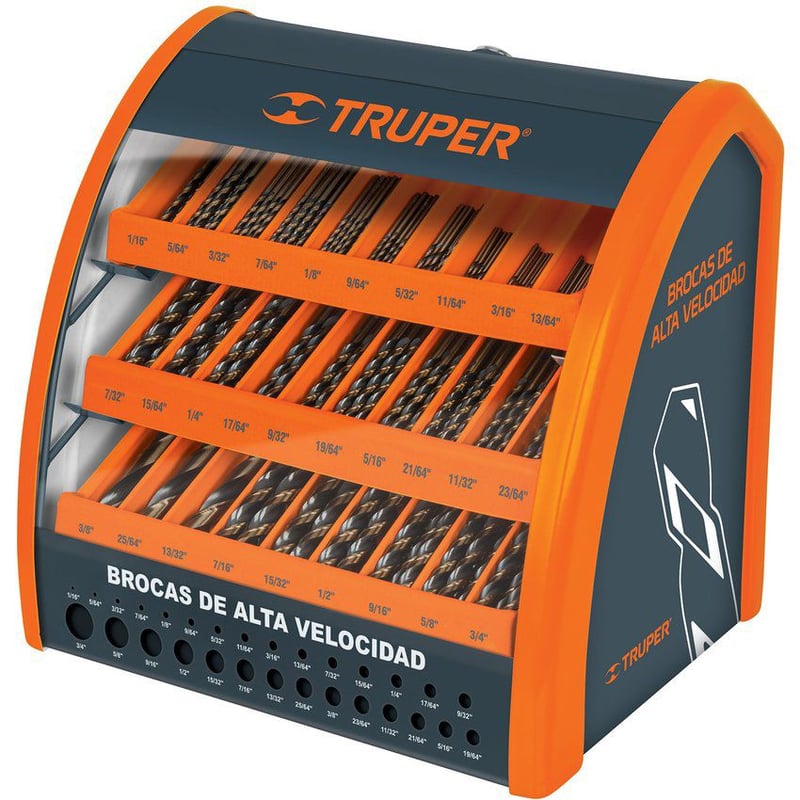 Exhibidor de brocas acero rapido 29 compartimientos truper TRUPER | falabella.com