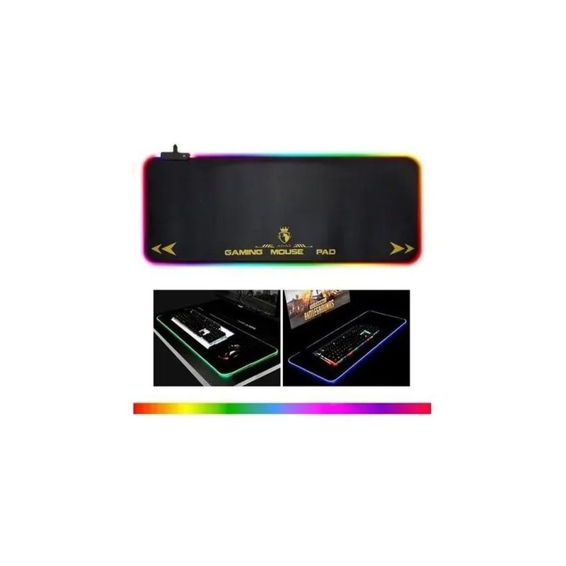 Tapete pad mouse gamer con luces led rgb largo xl 80x30 cm GRUPO B ...