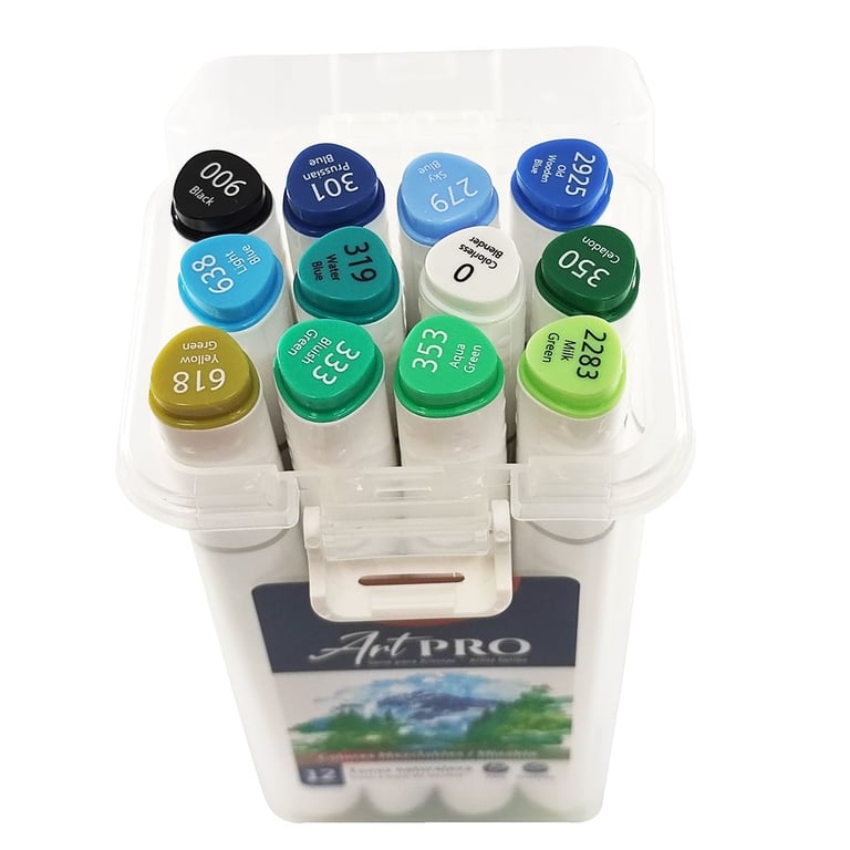 Marcadores Pointer Doble Punta x12 Colores Tonos Naturaleza POINTER ...