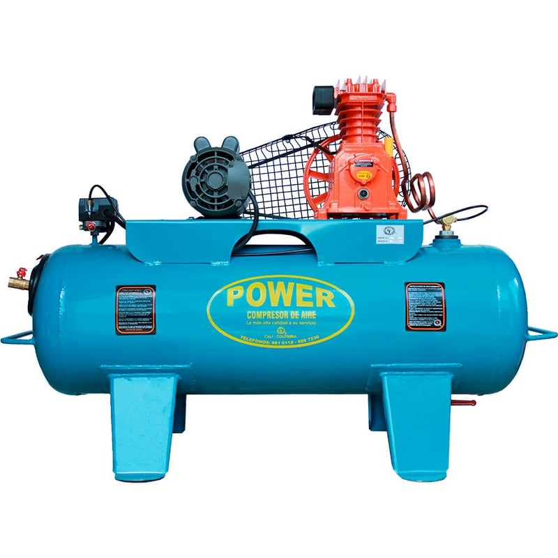 Compresor De 2HP 110V 2P 150PSI 40 Galones Automatico 9CFM POWER ...