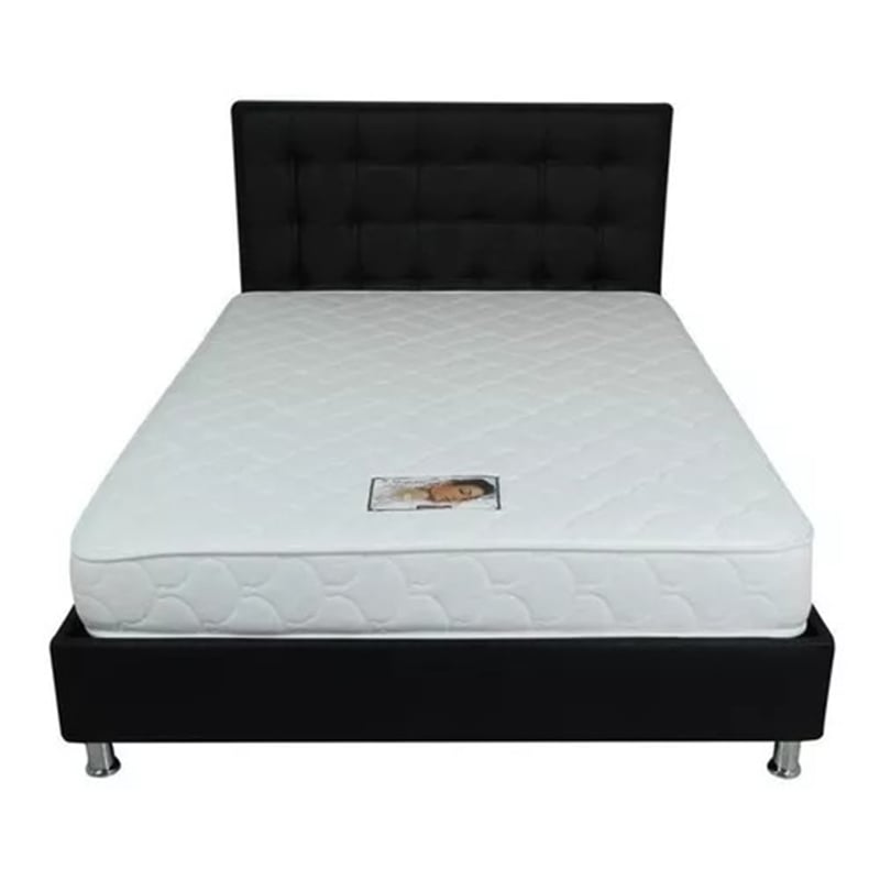 COLCHON SEMIORTOPEDICO DOBLE CON RESORTES 140x190 - BLANCO. GENERICO ...