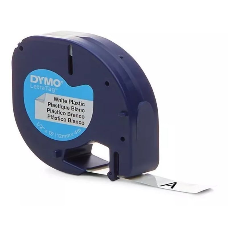 Cinta Dymo Rotuladora Letratag Plástica Blanca DYMO | falabella.com