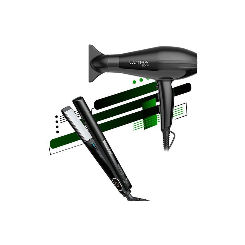Kit ultra ion titanium oxy active gama italy secador plancha cabello ...