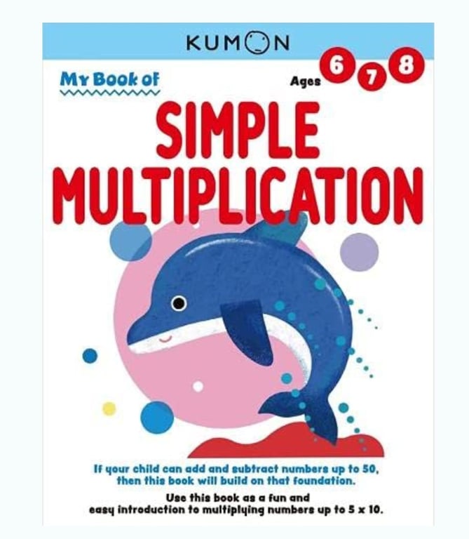 Libro Kumon Mi Libro De Multiplicación En Ingles Para Niños JUGANDO Y ...