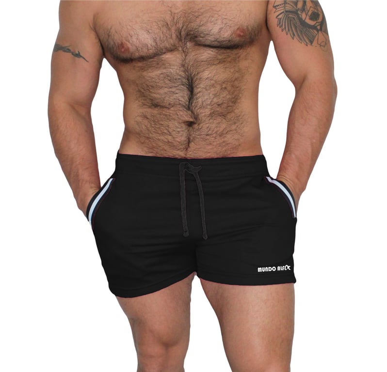 Shorts Cortos Deportivos Mundo Alfa de Hombre Regular Fit de Colores ...