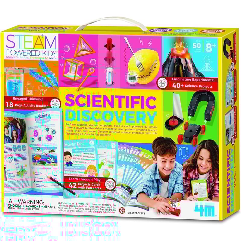 Kit De Experimentos Descubrimientos Científicos Stem Niños 4M ...