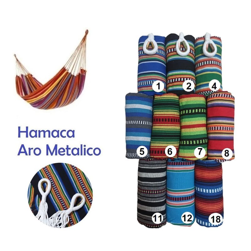 Hamaca Líneas Múltiples Colores Ideal Camping Fincas THE HOUSETRONICS ...