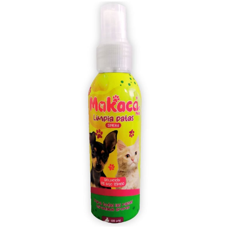 Limpia Patas Spray Makaca 120 ml - Caja x 48 Unidades MAKACA ...