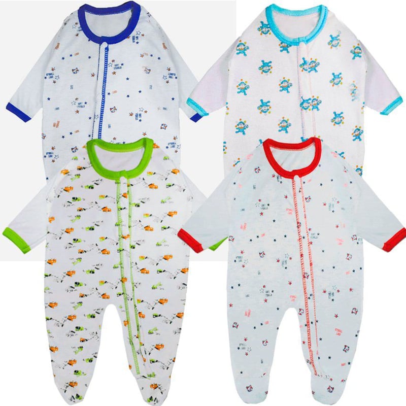 Set mamelucos para bebe niño x4 glotoncitos - multicolor GENERICO ...