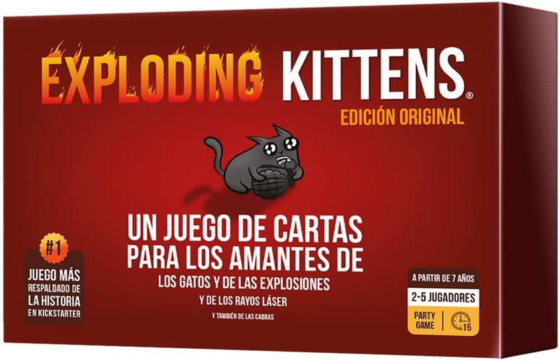 Juego De Mesa Exploding Kittens Original Para Adultos Niños ASMODEE ...