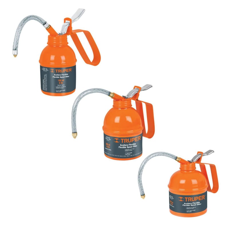 Aceitera Manual Punta Flexible 500ml Profesional Truper TRUPER ...