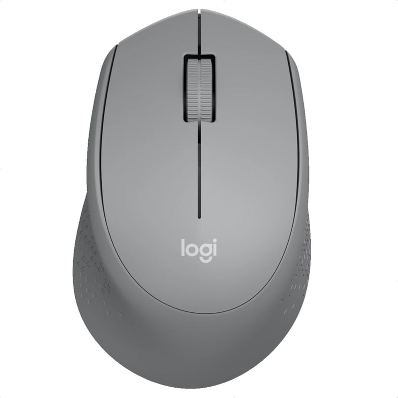 Mouse Inalámbrico Logitech M280 Diseño Curvo Total Comfort - Plateado ...