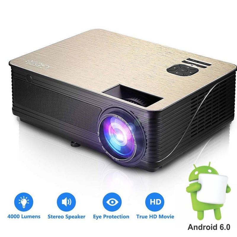Proyector Video Beam 4000LM Bluetooth M5 1080P HD Wifi ONE PIXEL ...