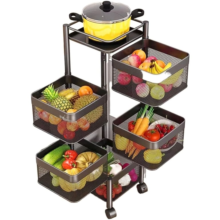 Organizador Estante Frutas Y Verduras Cuadrado 5 Niveles ONE PIXEL ...