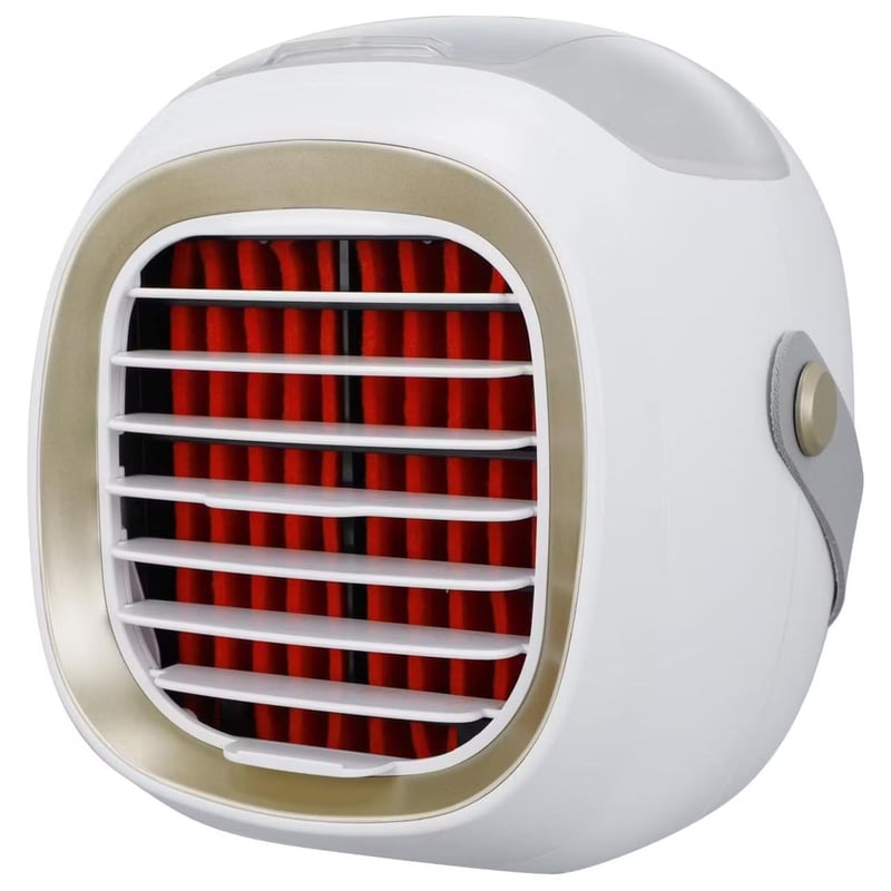 Mini Aire Acondicionado Portatil Personal 3 Velocidades Recargable USB ...