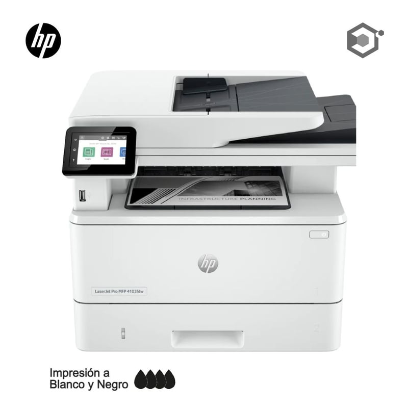 Impresora HP LaserJet Pro Mfp 4103fdw Dúplex - WiFi. HP | falabella.com