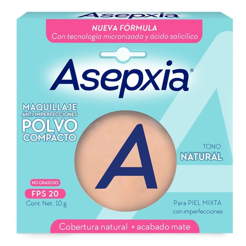 Polvo Compacto Bb Asepxia Natural Mate X 10g ASEPXIA | falabella.com