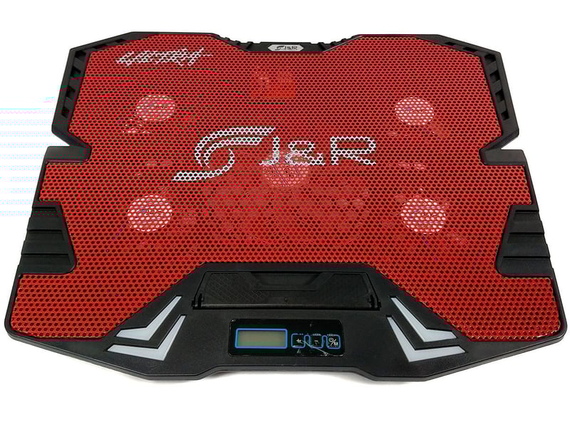 Base Refrigerante Ultra Cooler Led Con Pantalla Led J&r 5 Ventiladores ...