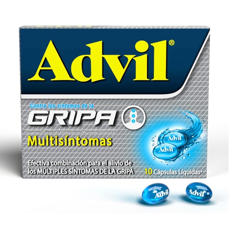 Advil Gripa Multisintomas Caja X 10 Cápsulas Líquidas ADVIL | falabella.com