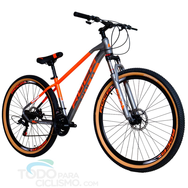 Bicicleta Roca Makalu 2023 R29 24V Suspension Bloqueo Naranj ROCA ...